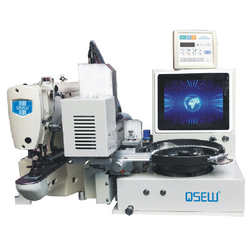 QS-1903A-519W Automatic Feed Electric Button Attaching Machine Computer logo distinction ...